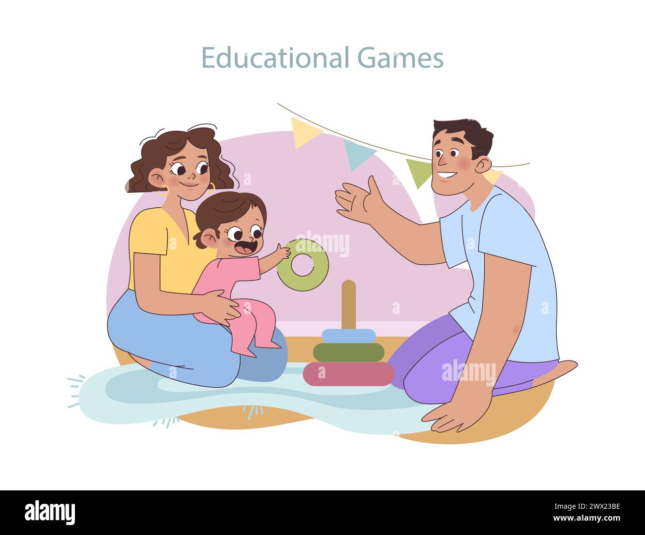 Early learning through play Stock Vector Images - Alamy