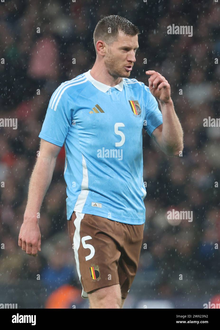 Jan Vertonghen(Anderlecht)of Belgium in action during International ...