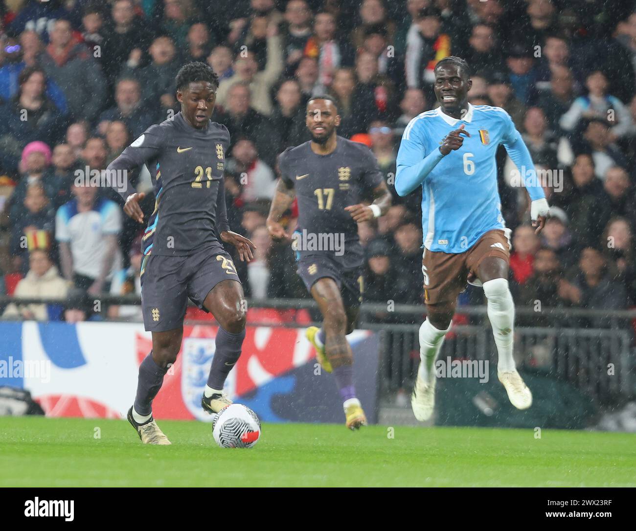 Kobbie Mainoo(Manchester United)of England in action during ...