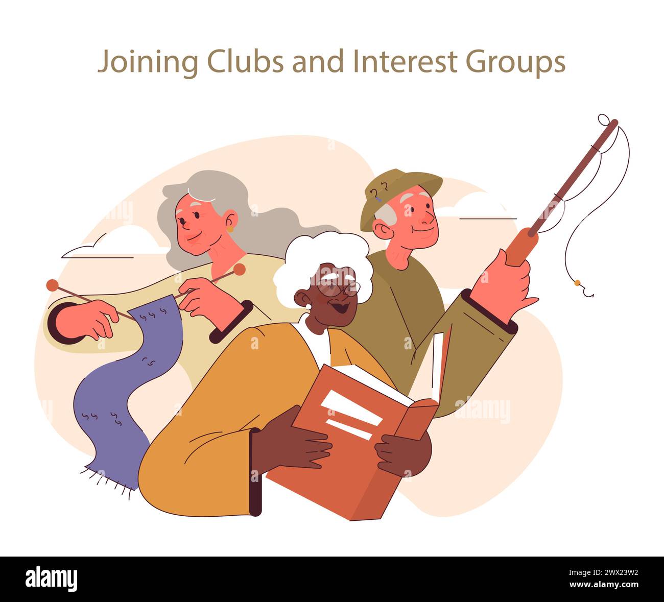 Lifelong friendships Stock Vector Images - Alamy