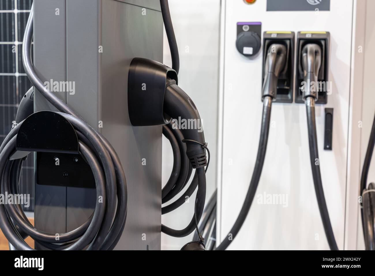 Charging stations for electric vehicles Stock Photo - Alamy