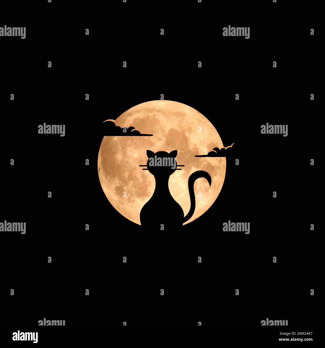 Cloud logo crescent moon Stock Vector Images - Alamy
