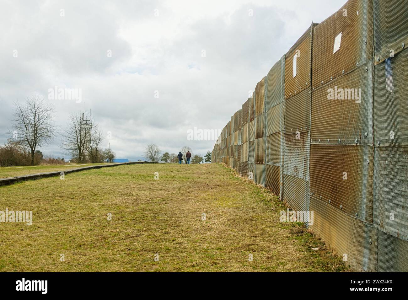 Geisa , 250224 , Gedenkstätte Point Alpha Im Bild: Die Grenzanlage ...