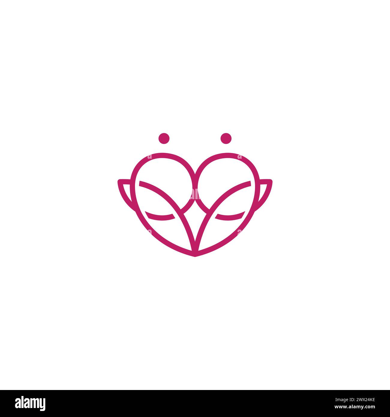Modern human heart icon Cut Out Stock Images & Pictures - Alamy