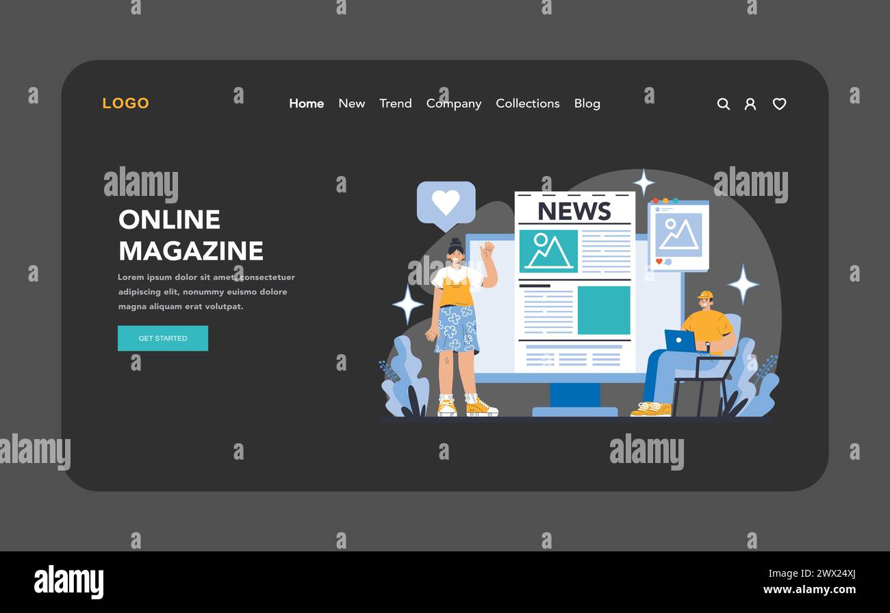 Night news editor Stock Vector Images - Alamy