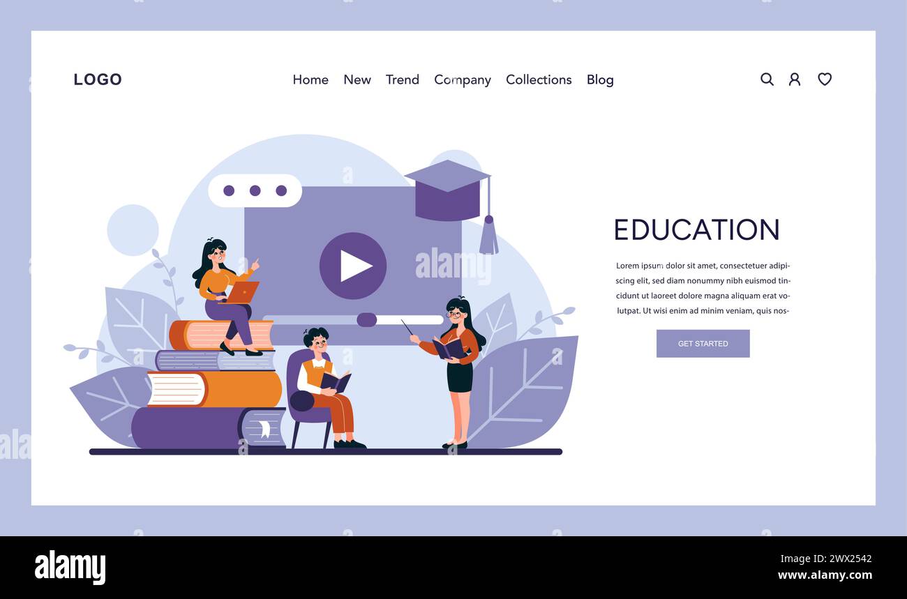 Education concept. Learners engage with digital and traditional ...