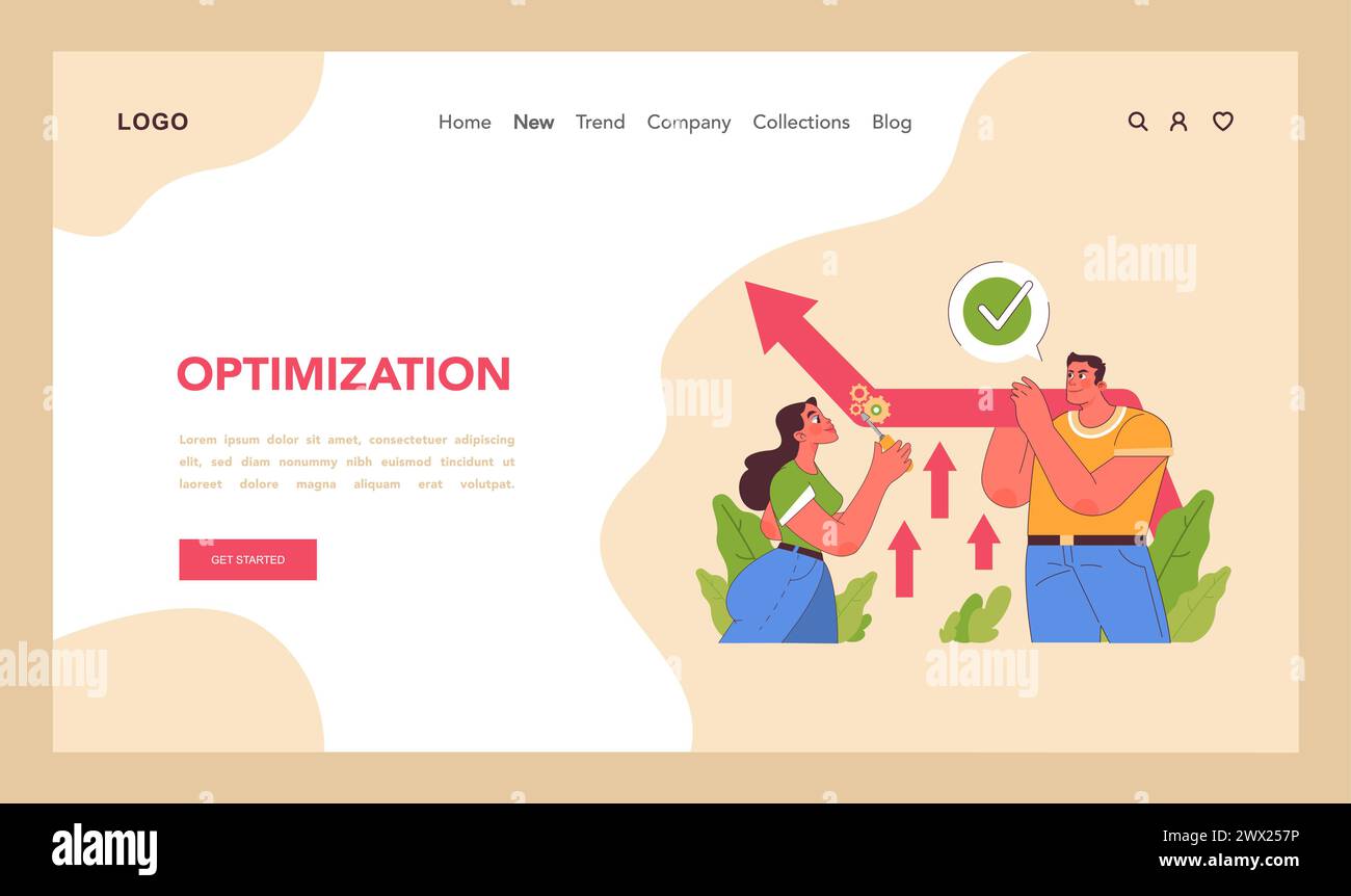 Innovation cycle web or landing. Generation of a creative idea or ...