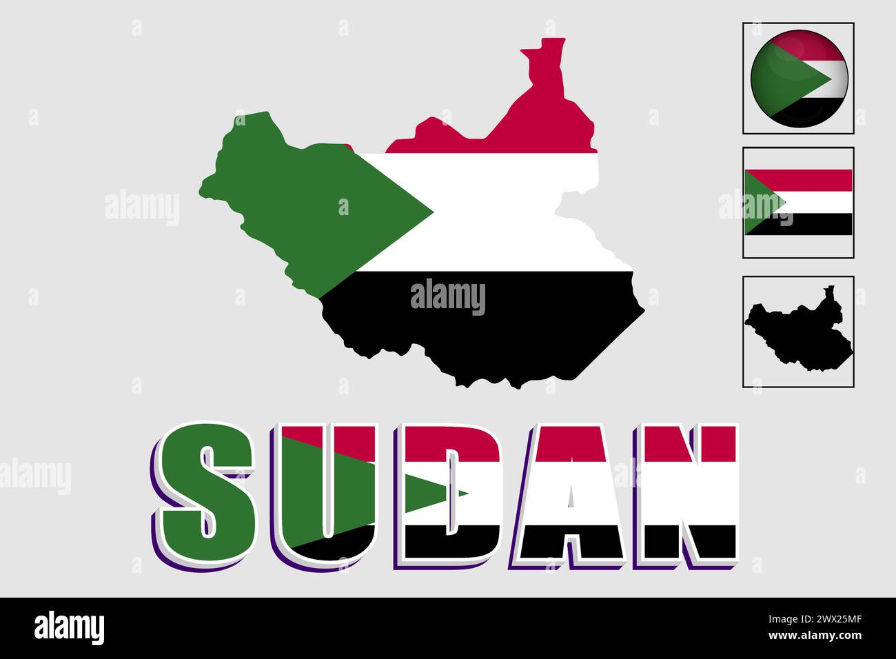 Map africa in colors Stock Vector Images - Alamy