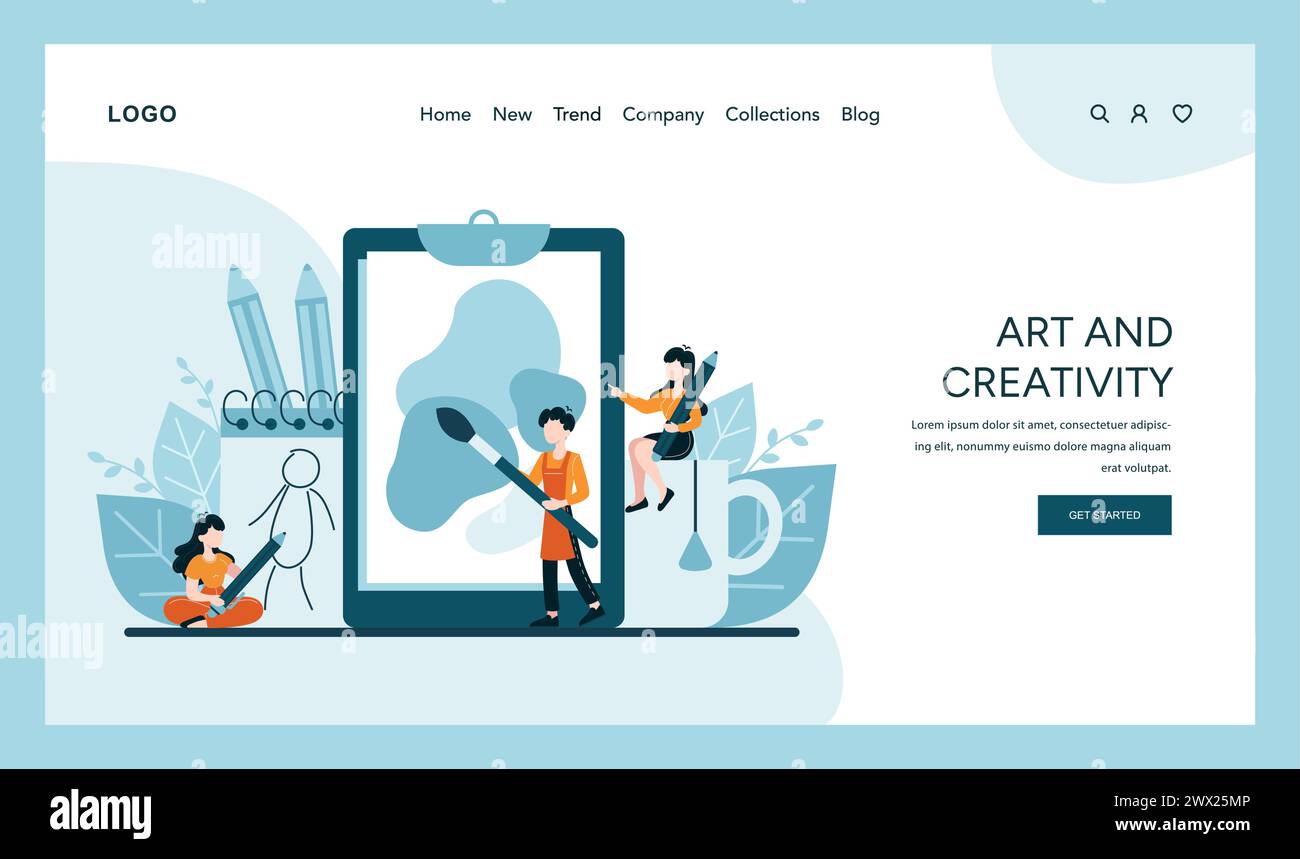 Imaginative Canvas concept. Artists bring to life the visions of their ...