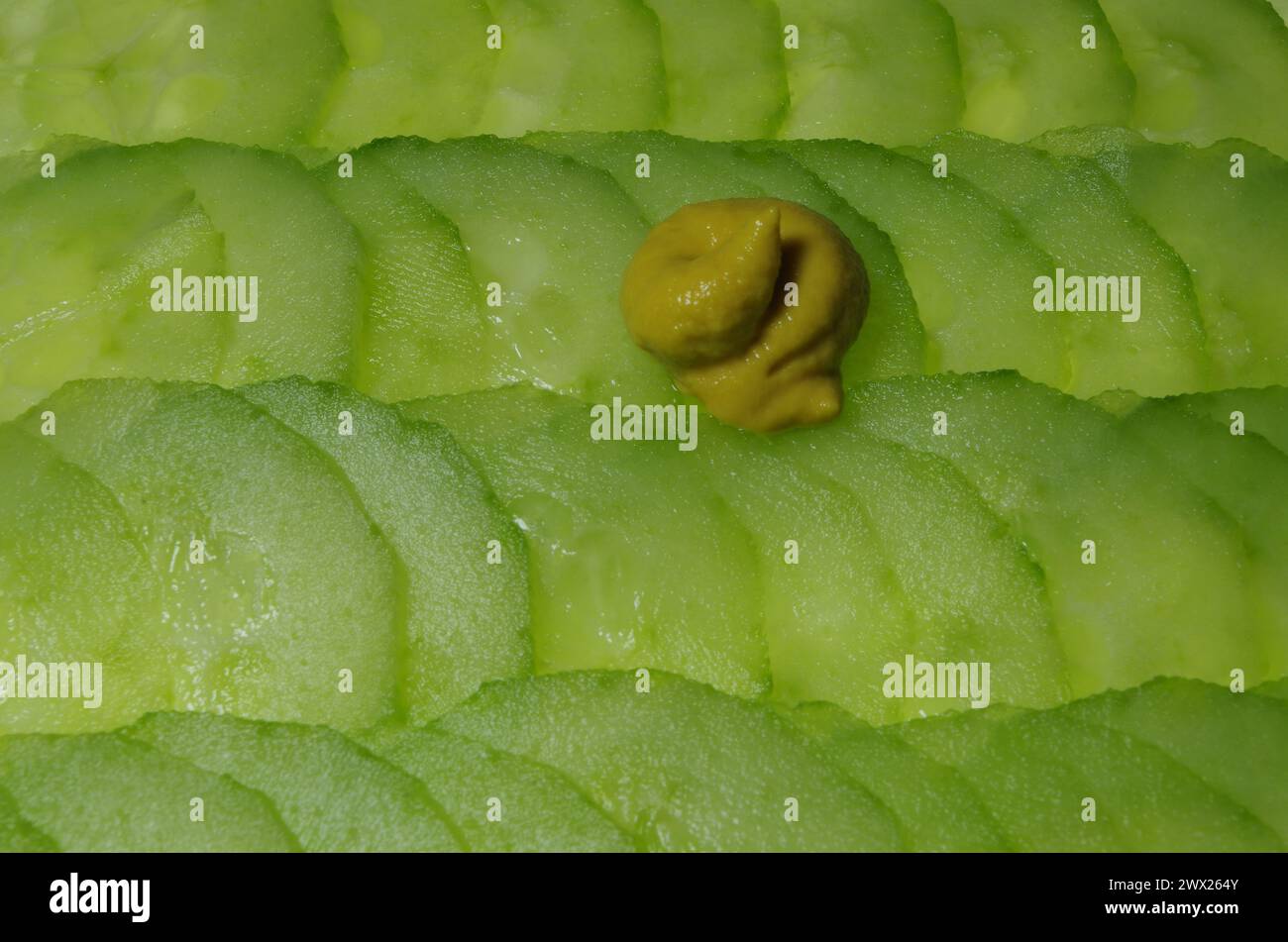 Cucumber salad with mustard Stock Photo - Alamy