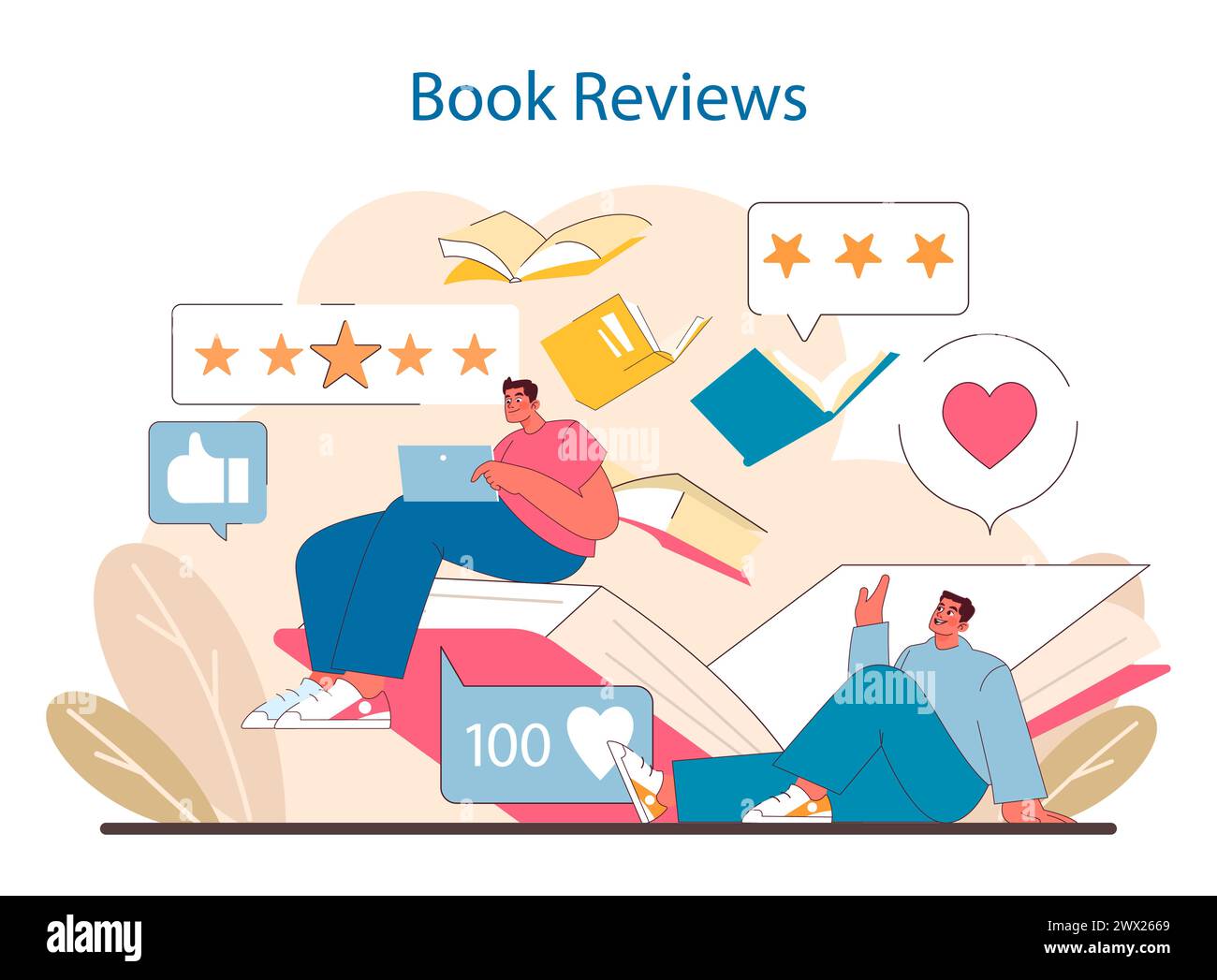 Literary Critique and Appreciation concept. Individuals share and rate ...