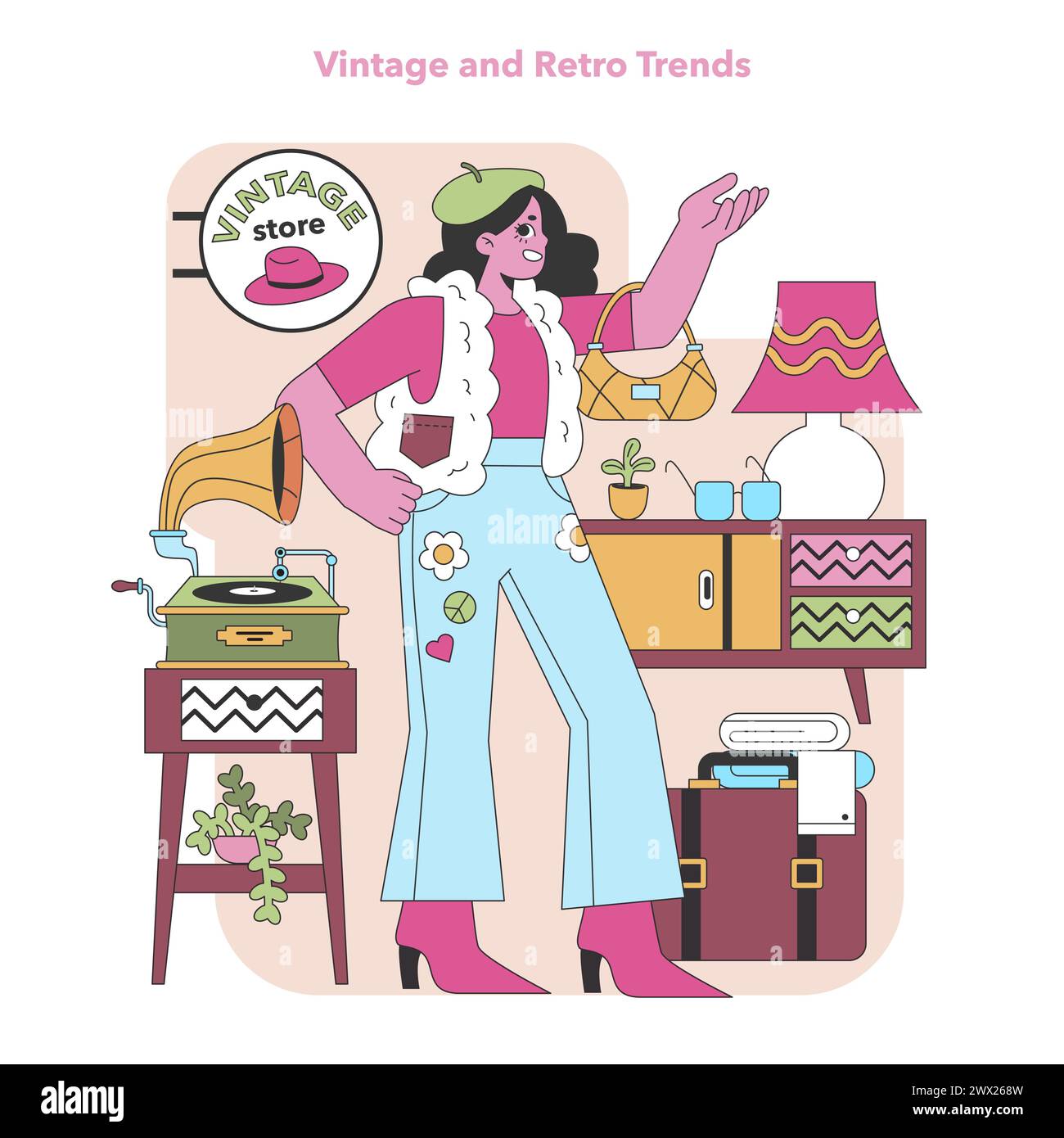 Secondhand record shop Cut Out Stock Images & Pictures - Alamy