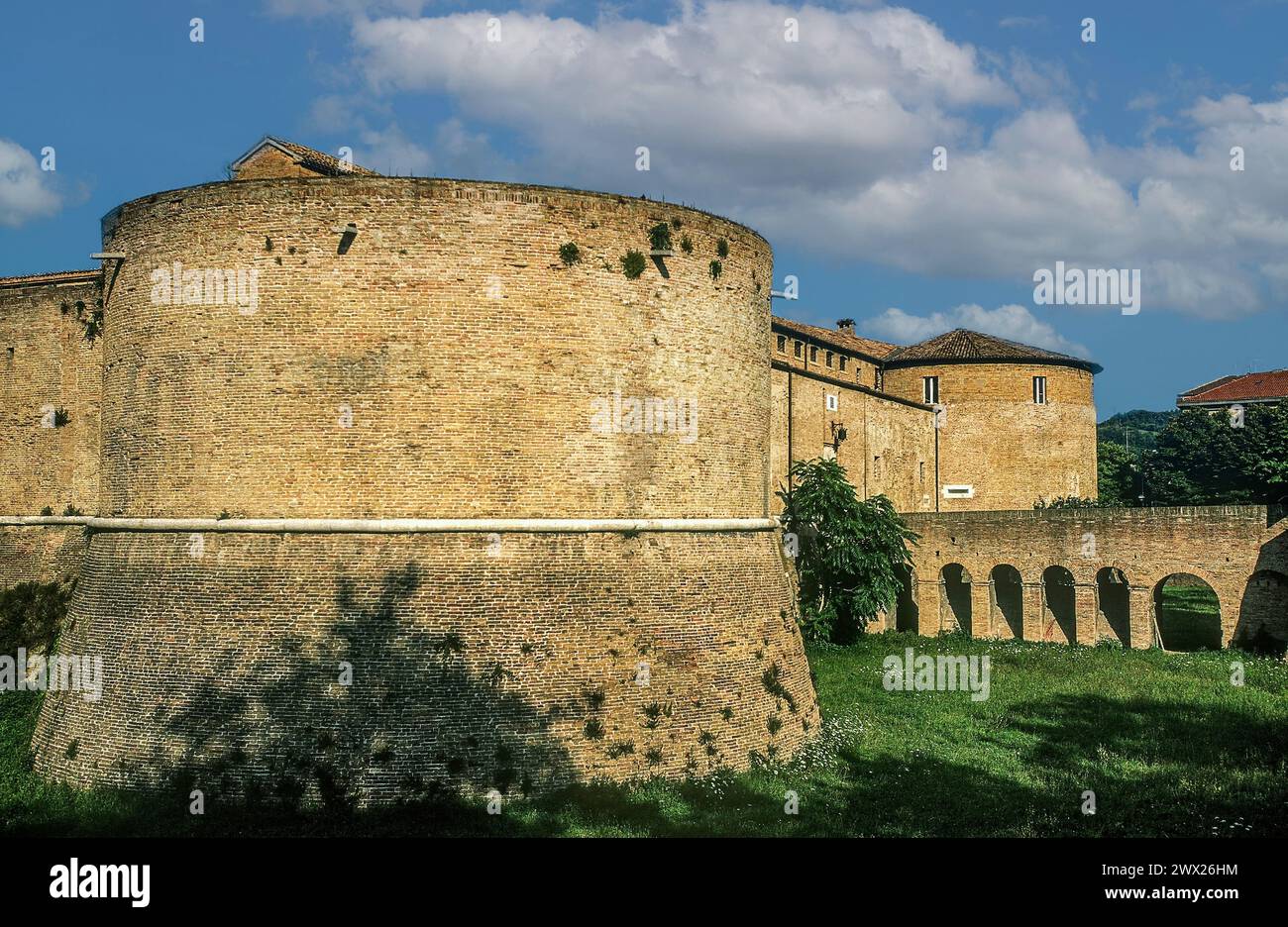 Italy Marche Pesaro Rocca Costanza Stock Photo - Alamy