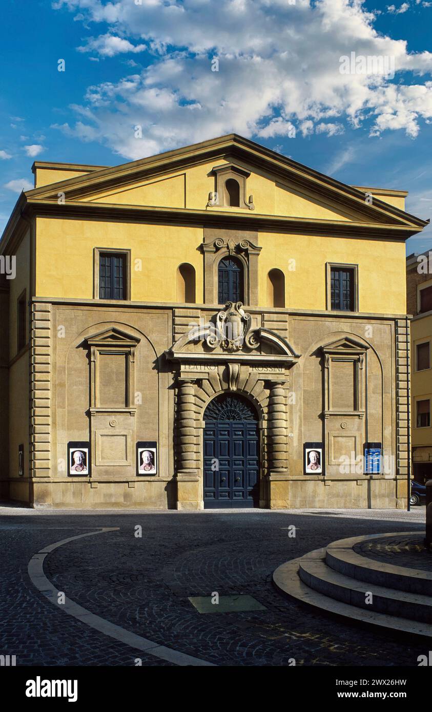 Italy Marche Pesaro Rossini Theater Stock Photo - Alamy