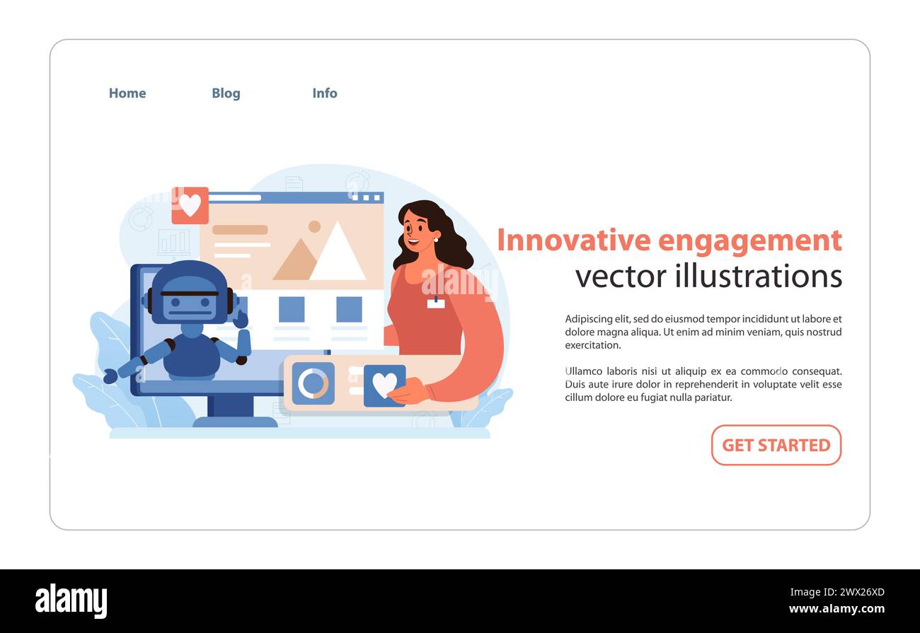 Innovative Brand Engagement. A modern illustration showcasing ... Innovative Brand Engagement. A modern illustration showcasing ...