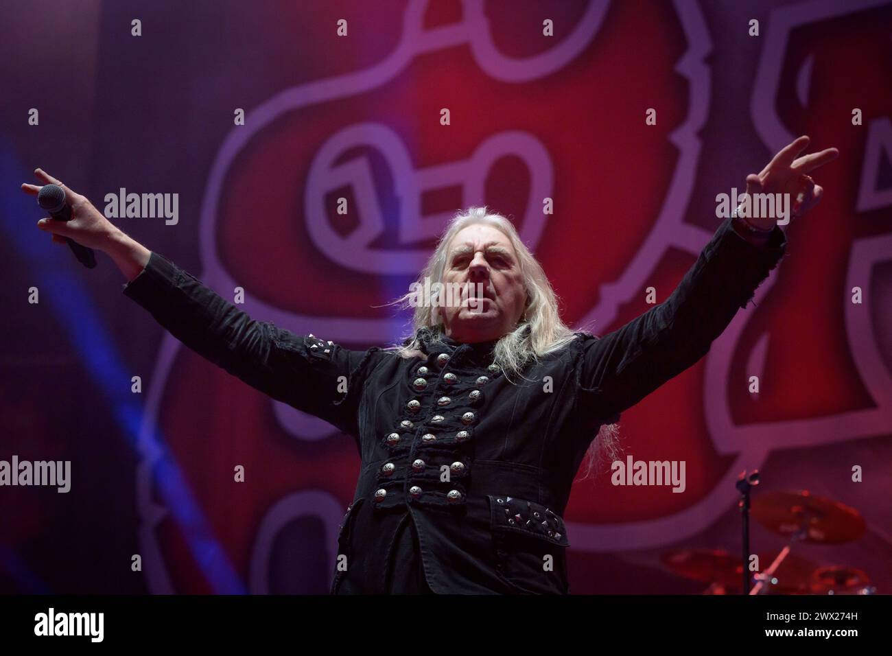 Saxon Peter Biff Byford live in der Olympiahalle, München am 25.03.2024 ...