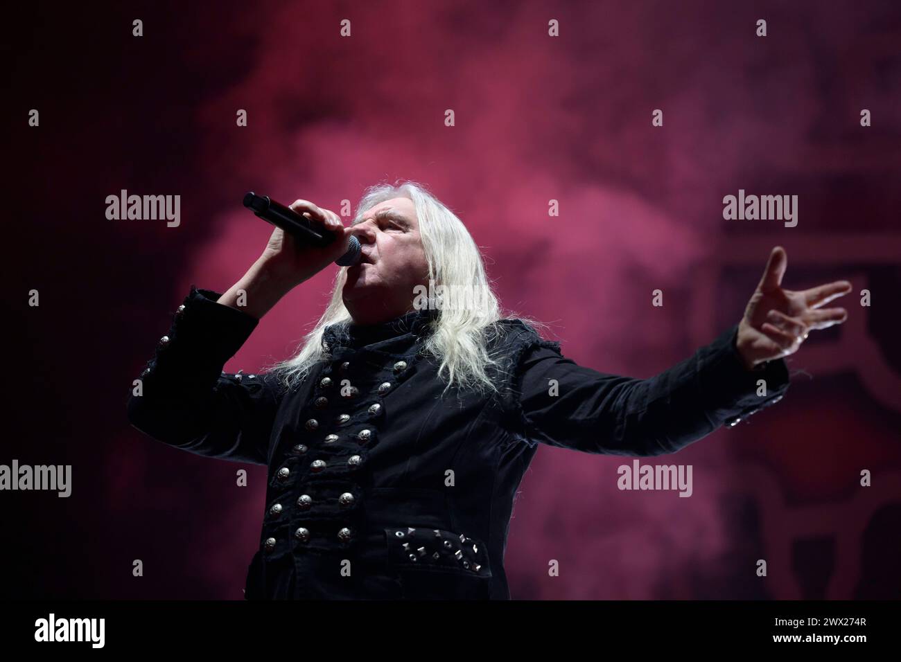 Saxon Peter Biff Byford live in der Olympiahalle, München am 25.03.2024 ...