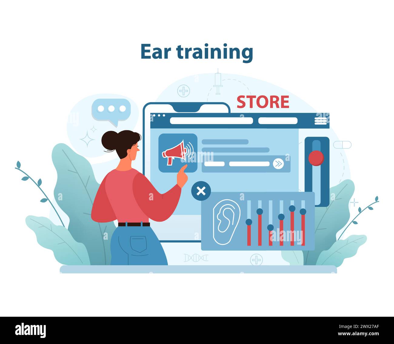 Auditory skills Stock Vector Images - Alamy