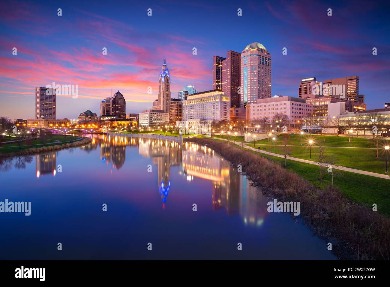 Columbus, Ohio, USA. Cityscape image of Columbus, Ohio, USA downtown ...