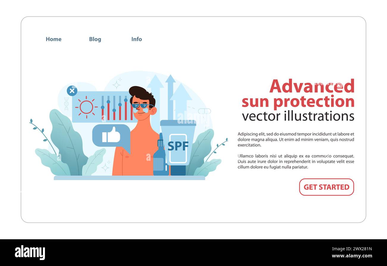 Advanced sun protection illustration. Integrating SPF innovation with ...