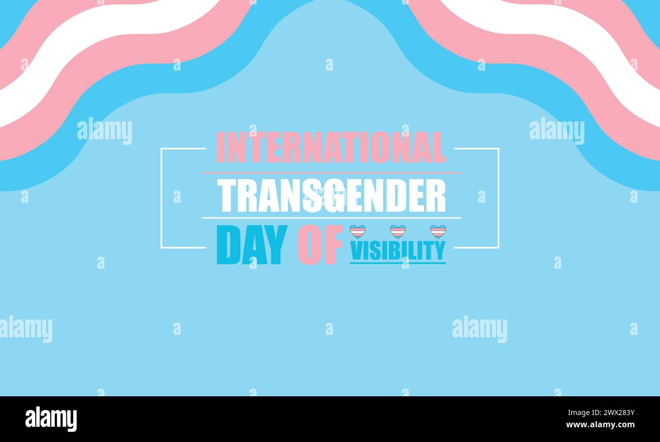 International transgender day of visibility 2024 Stylish text design ...