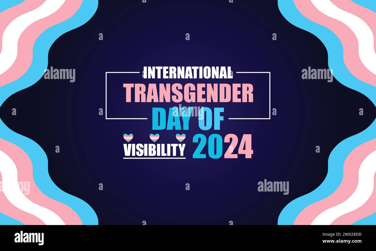 Radial background International transgender day of visibility text ...