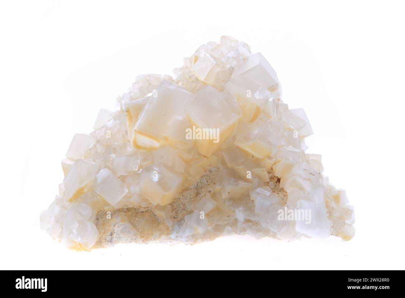 Mineral gypsum crystal isolated Cut Out Stock Images & Pictures - Alamy