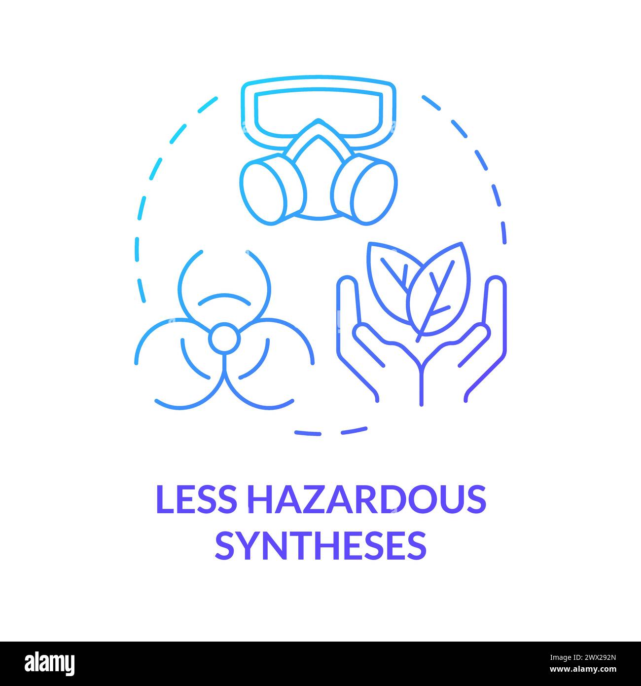 Less hazardous synthesis blue gradient concept icon Stock Vector Image ... Less hazardous synthesis blue gradient concept icon Stock Vector Image ...