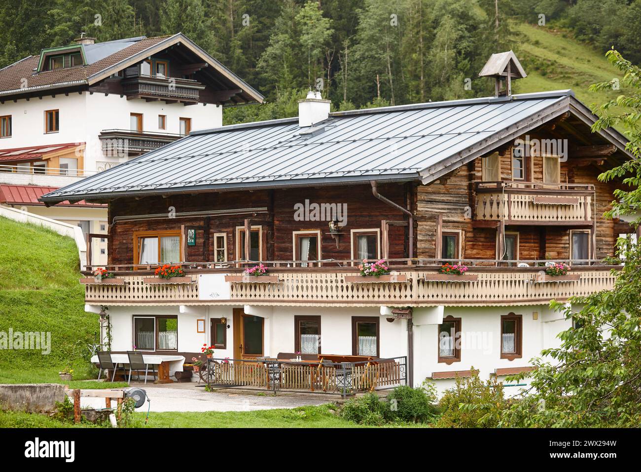 Traditional austrian tirol house garden hi-res stock photography and ...