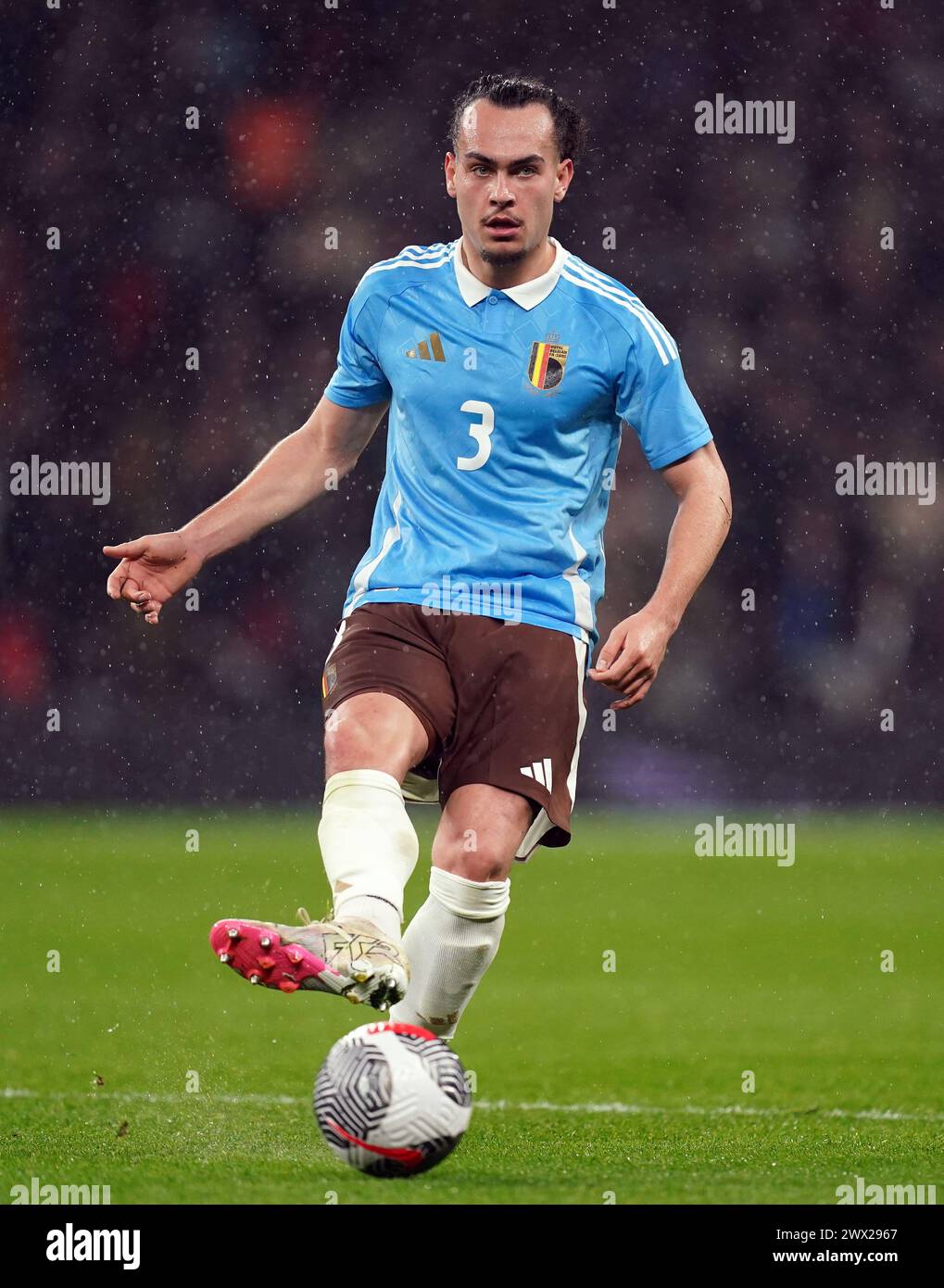 Belgium's Arthur Theate during the international friendly match at ...