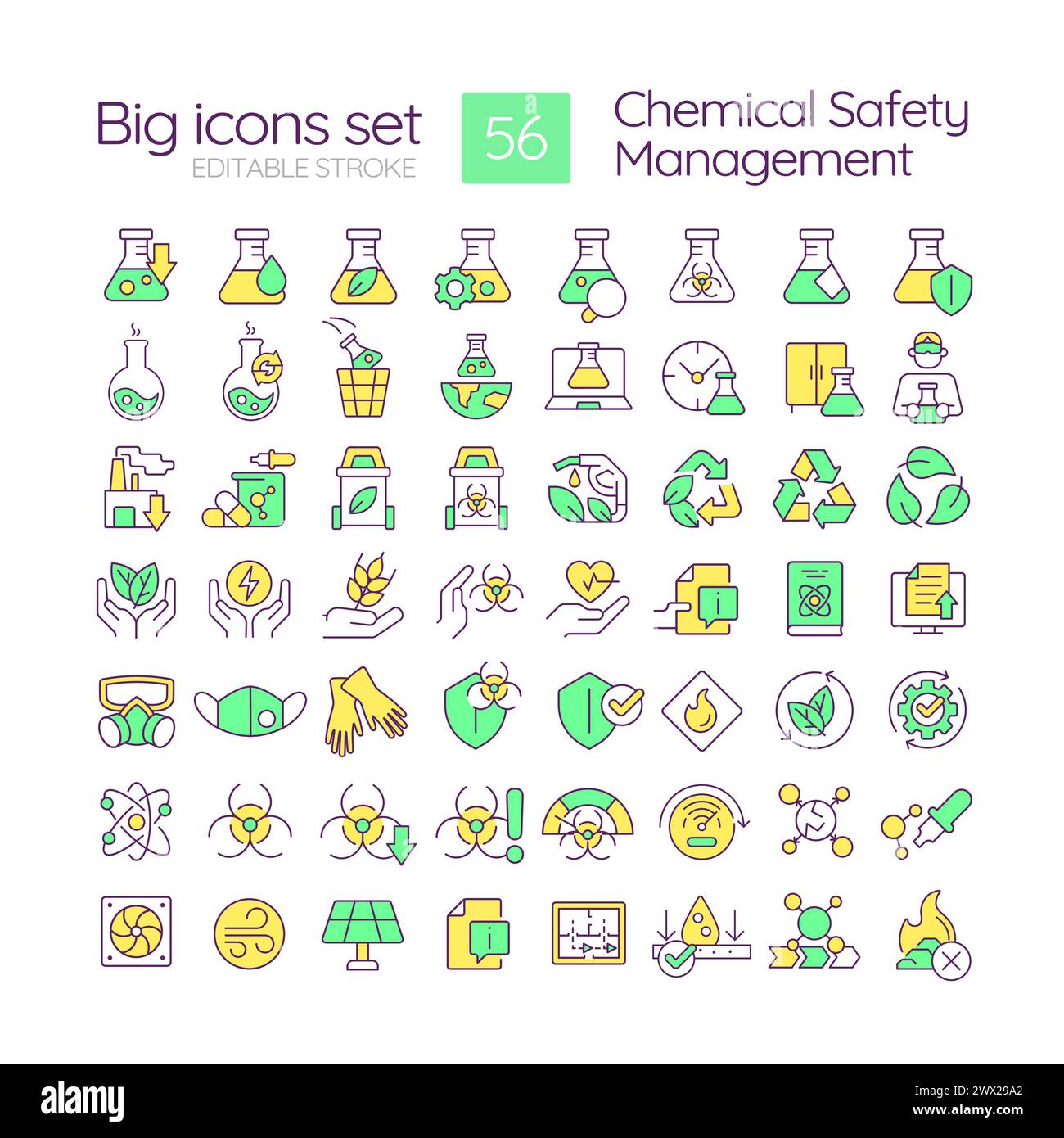 Chemical safety management RGB color icons set Stock Vector Image & Art ... Chemical safety management RGB color icons set Stock Vector Image & Art ...