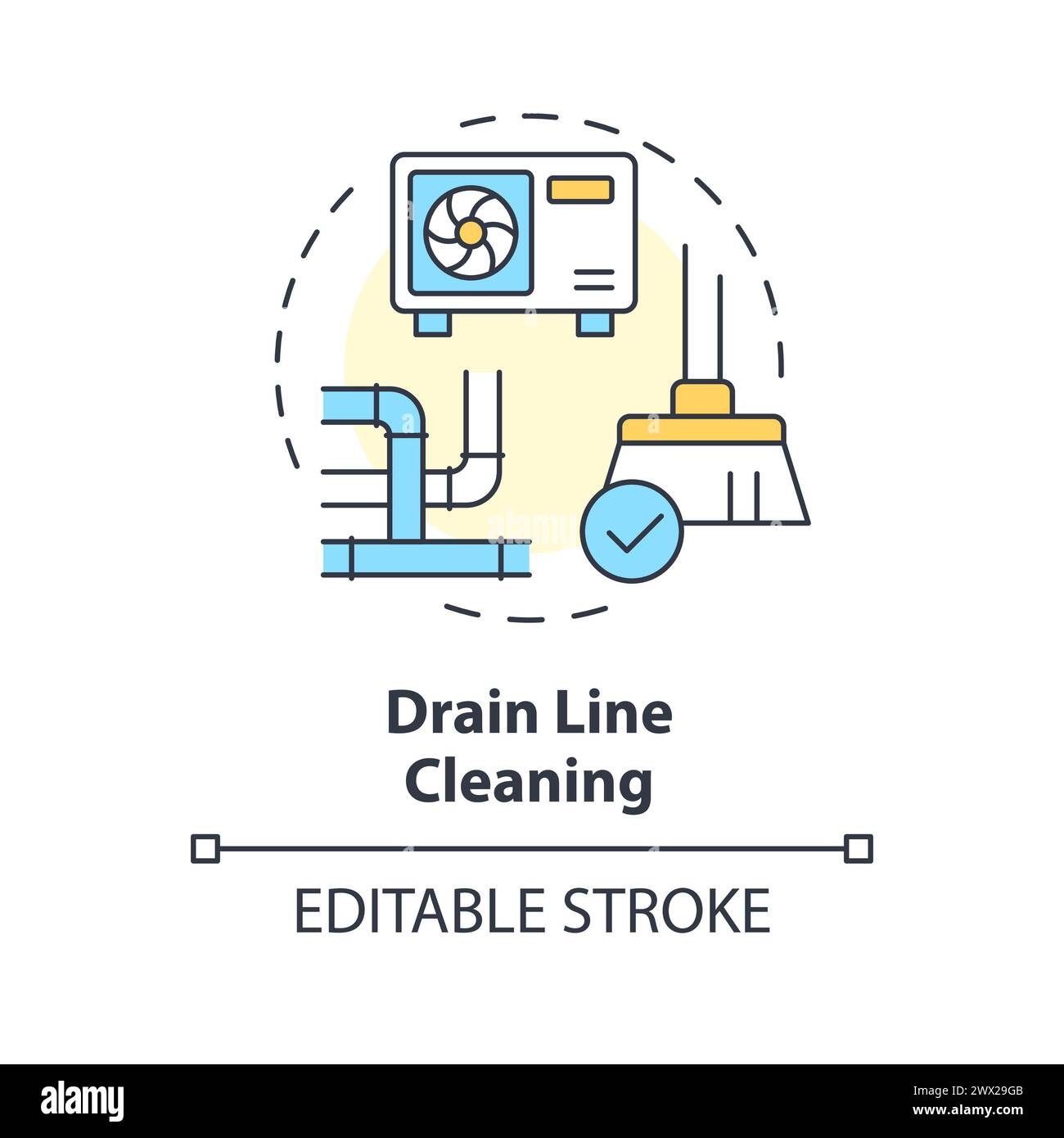 Ductwork maintenance Stock Vector Images - Alamy