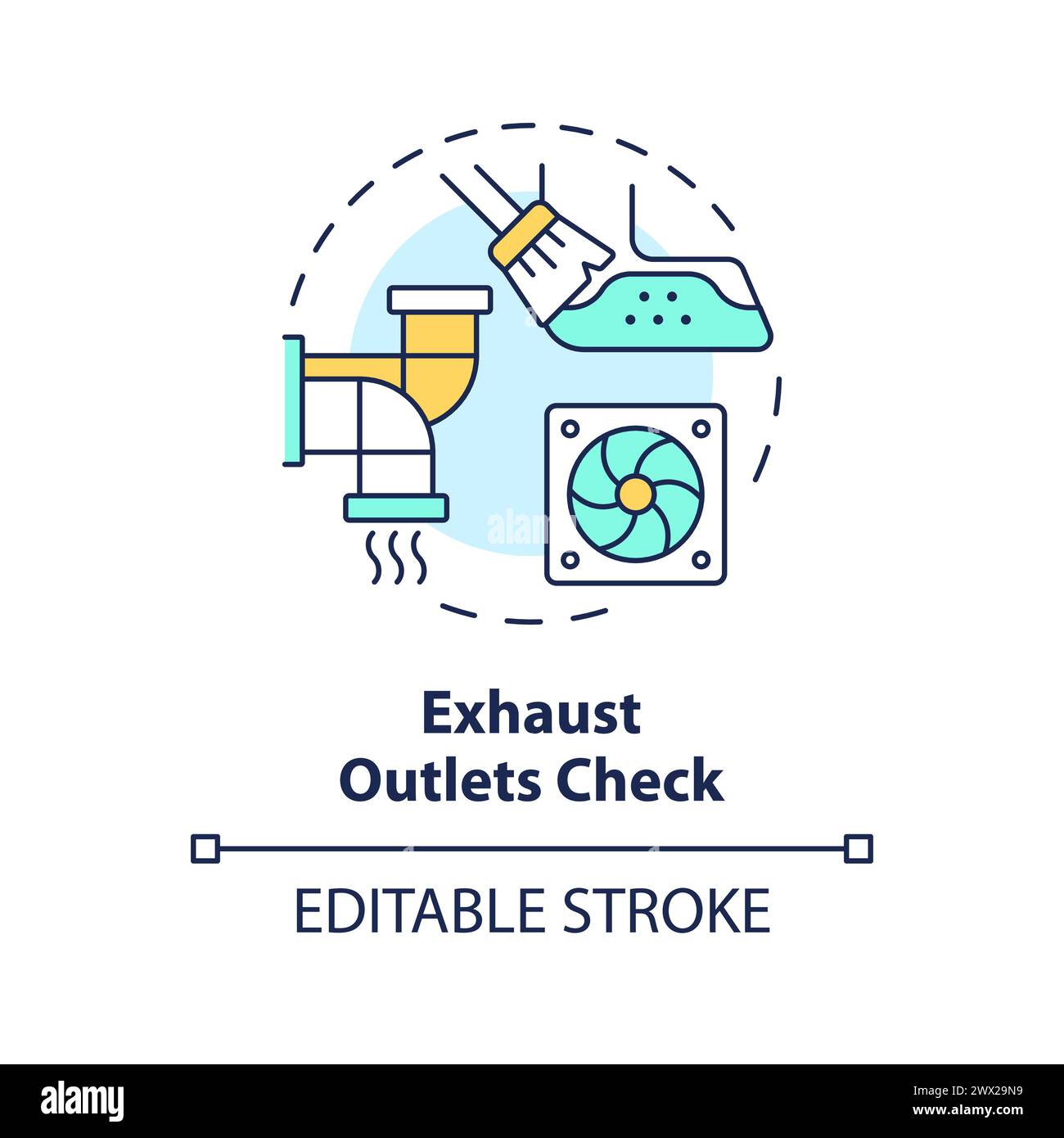 Hvac ventilation air duct outlet Stock Vector Images - Alamy