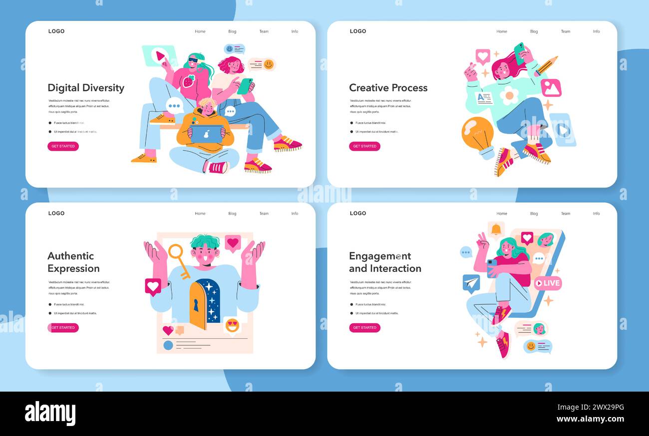 Content Creation Set. Celebrating digital diversity, exploring the ...