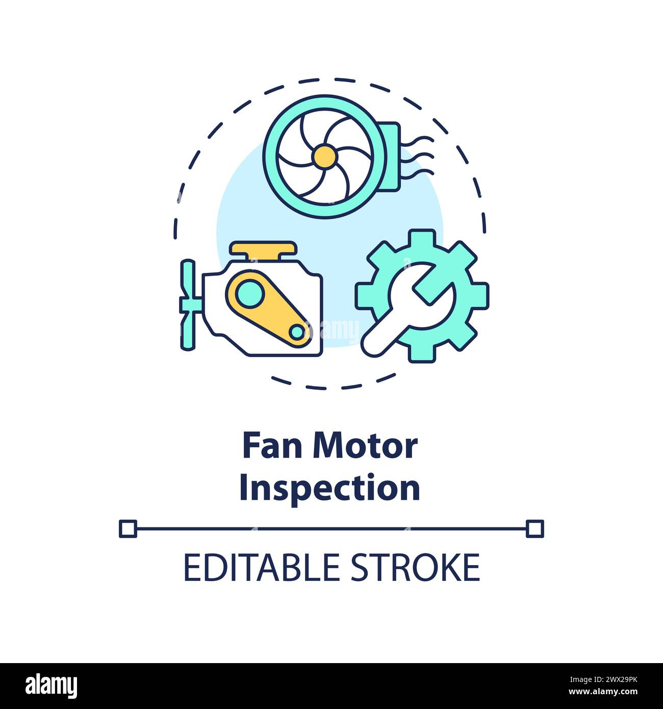 Motor inspection Stock Vector Images - Alamy