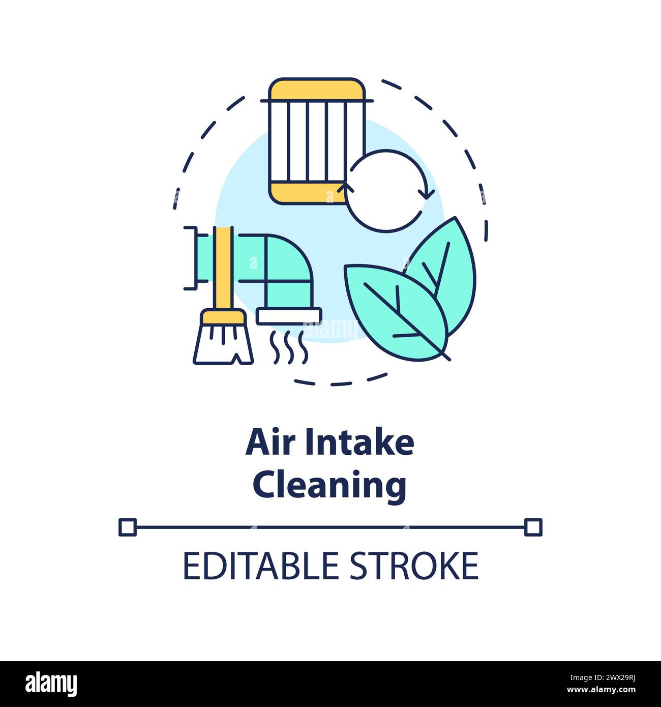 Air filter intake Stock Vector Images - Alamy