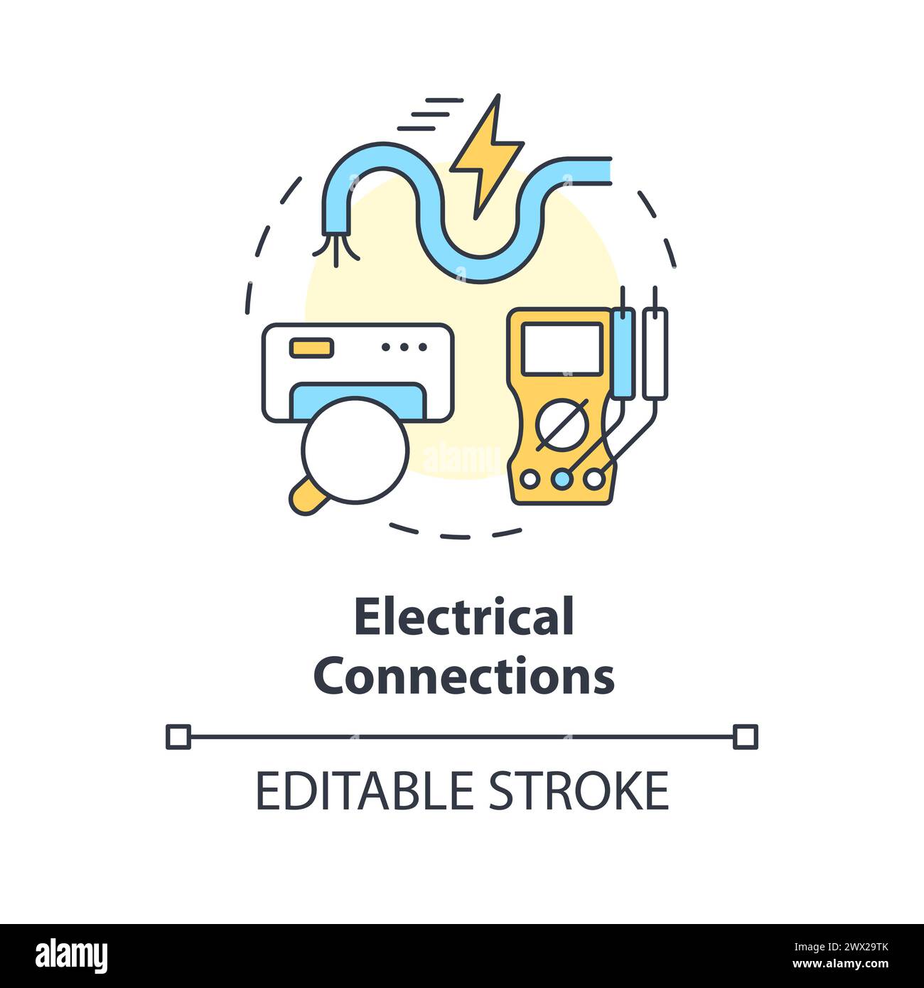 Wiring connections Stock Vector Images - Alamy