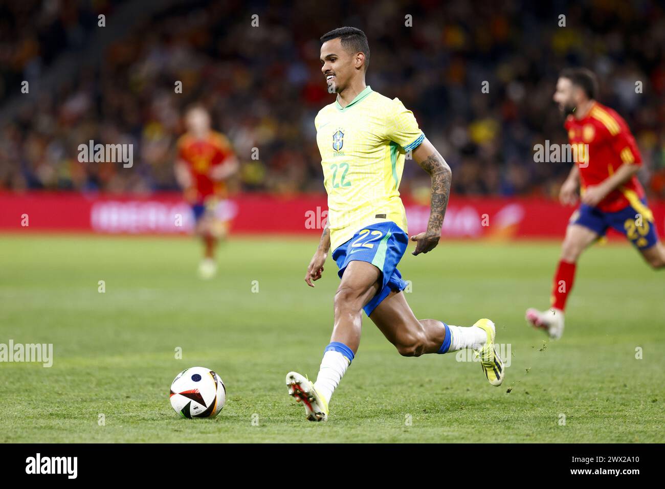 Madrid, Spain, March 26, 2024, Wenderson Galeno of Brazil during the ...