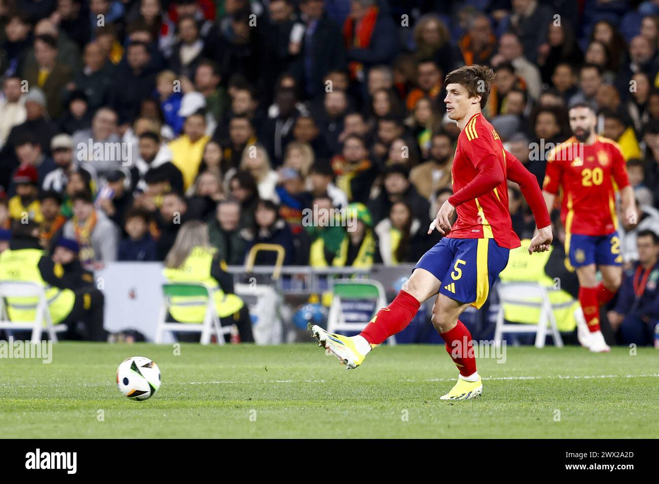 Madrid, Spain, March 26, 2024, Robin Le Normand of Spain during the ...