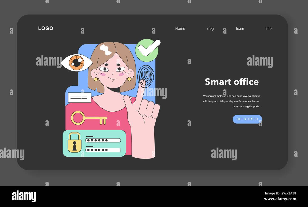 Digital Security Concept Woman Showcasing Advanced Biometric Verification Fingertip Scanning