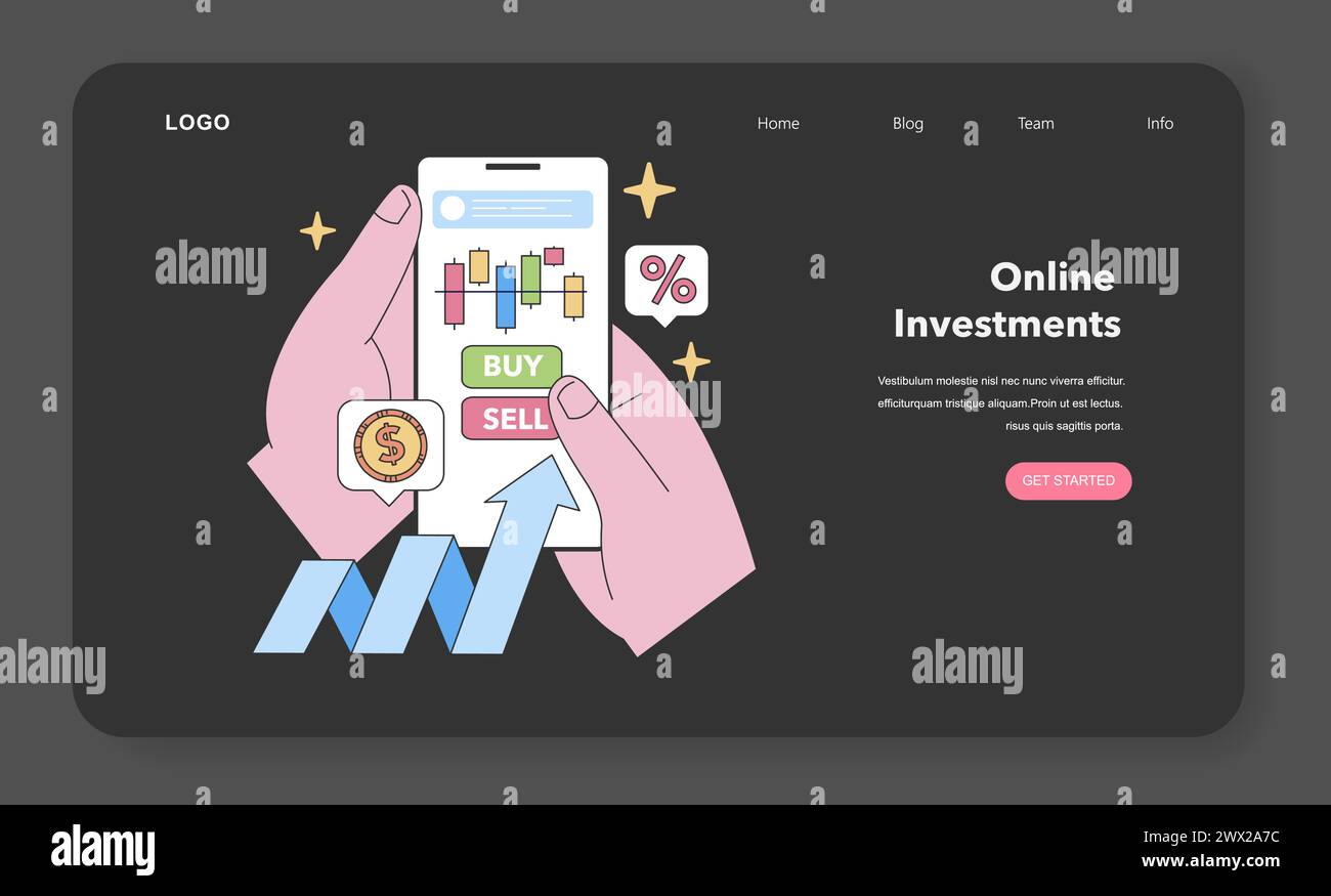 Stocks trading Stock Vector Images - Alamy