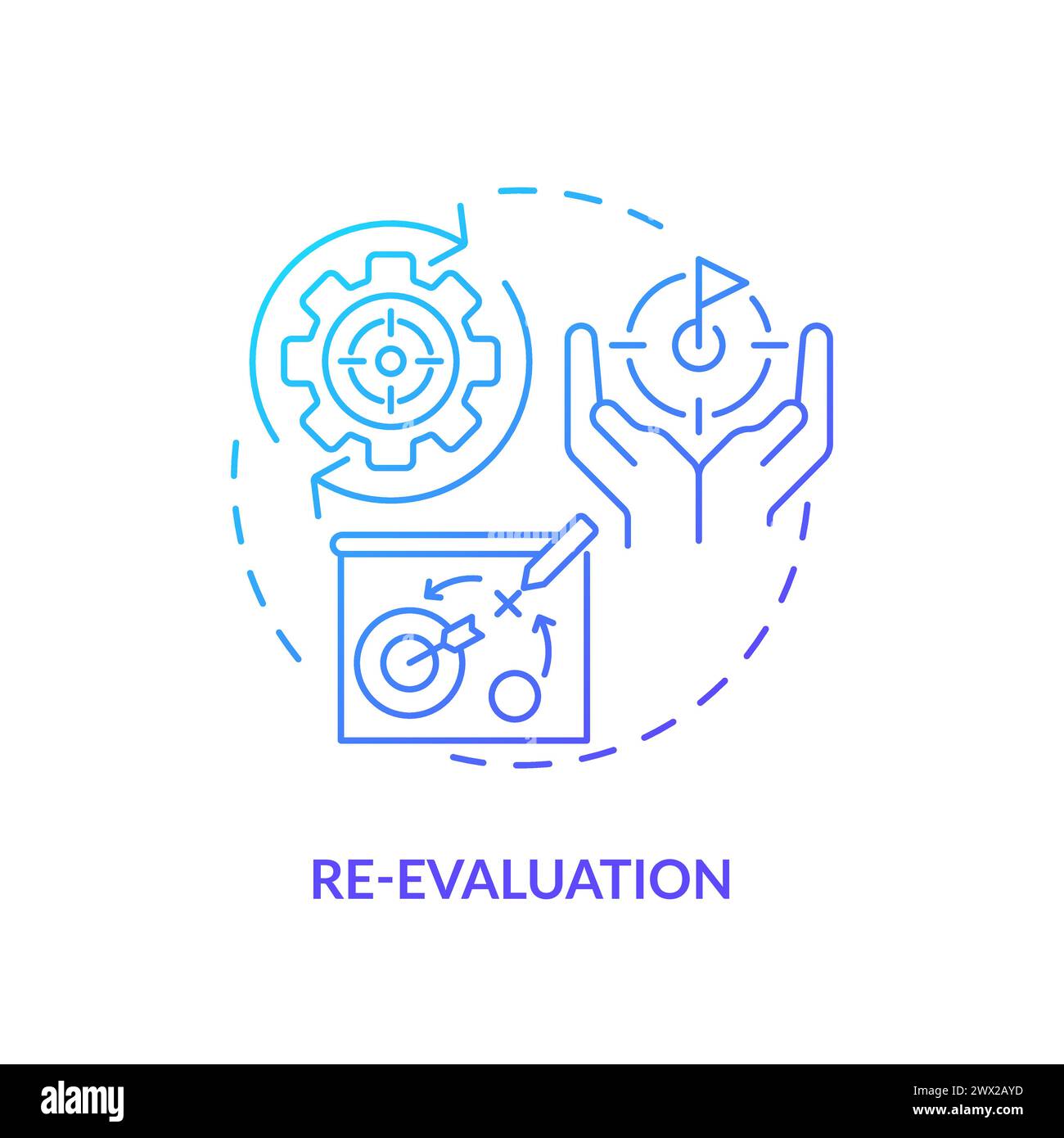 Performance evaluation blue gradient concept icon Stock Vector Image ... Performance evaluation blue gradient concept icon Stock Vector Image ...