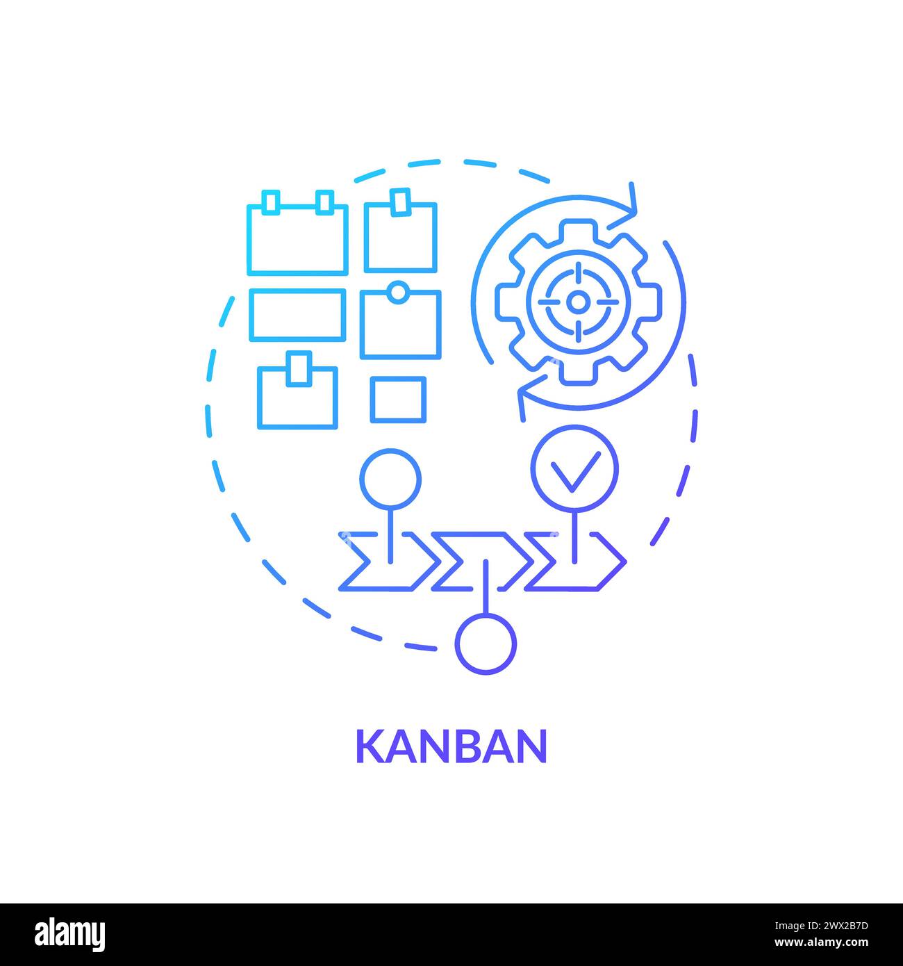 Kanban background Stock Vector Images - Alamy