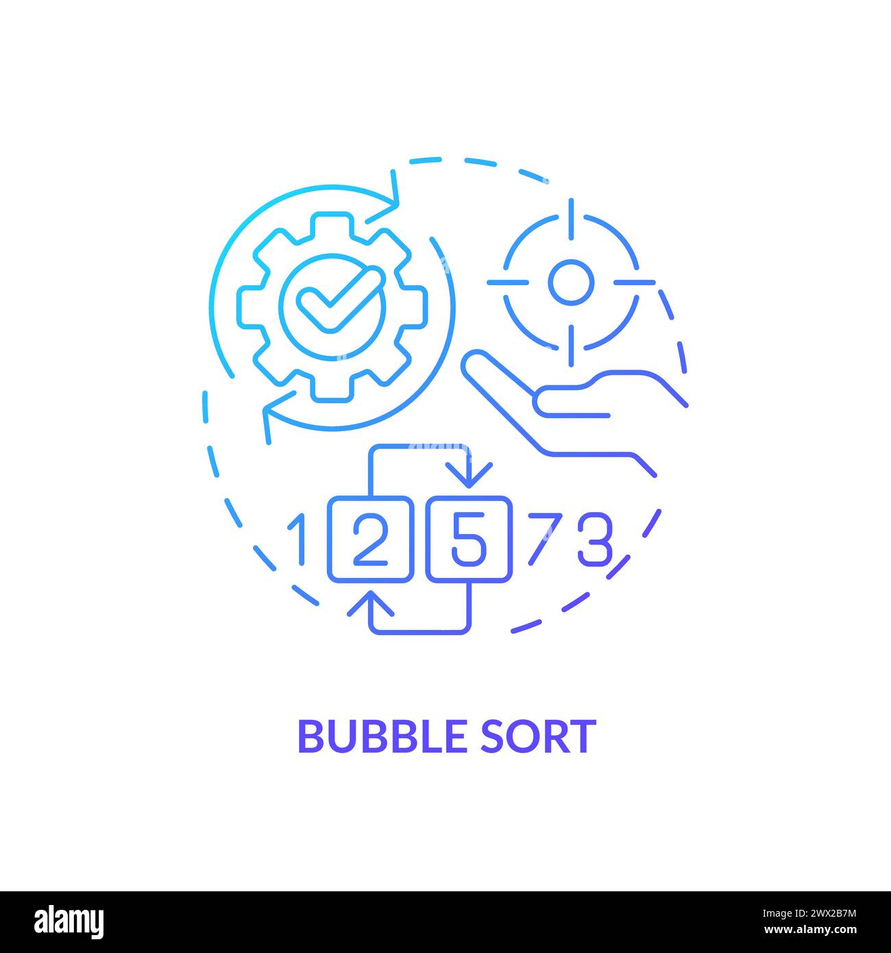 Bubble sort image Stock Vector Images - Alamy