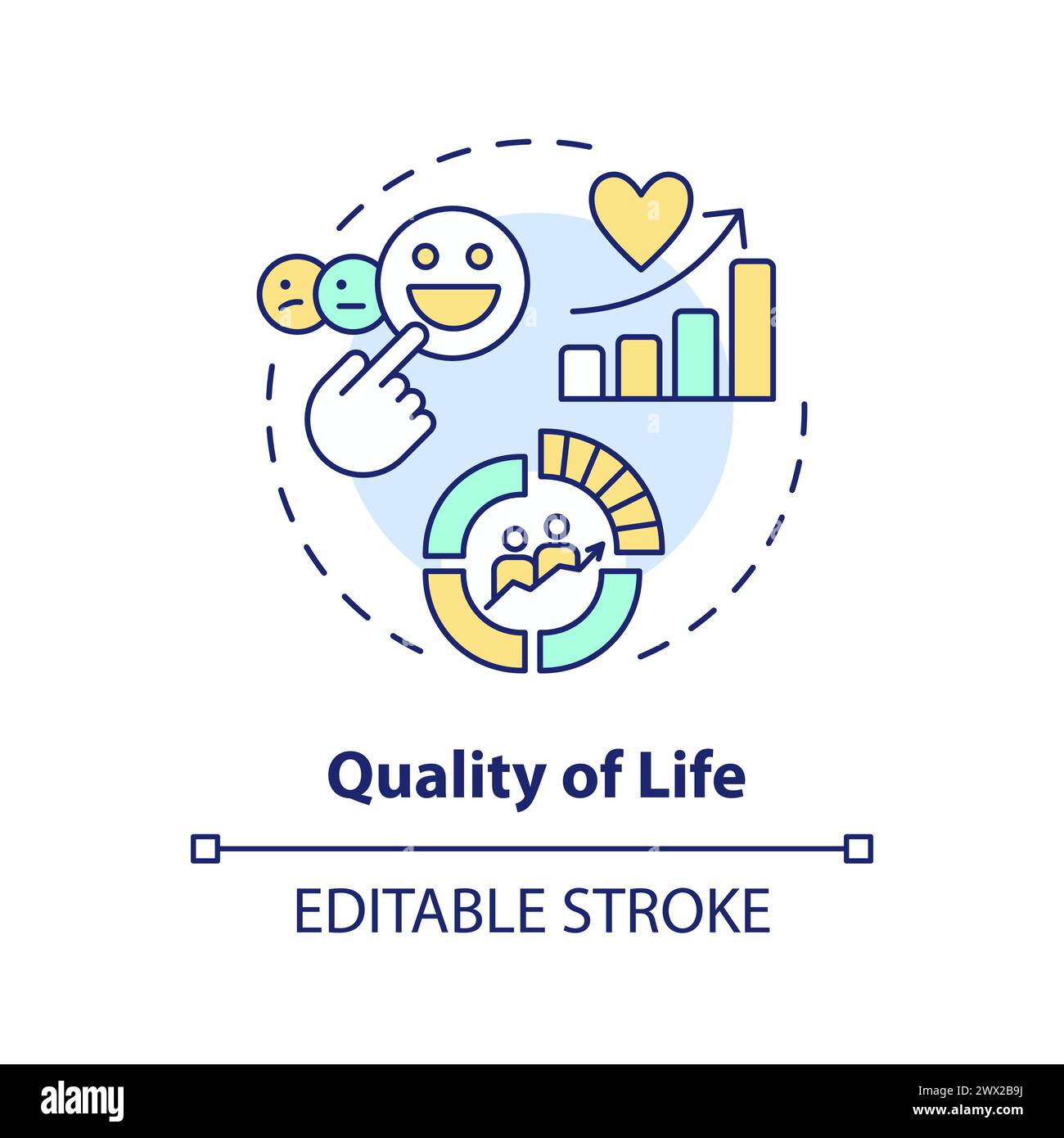 Demography diagram icon hi-res stock photography and images - Alamy