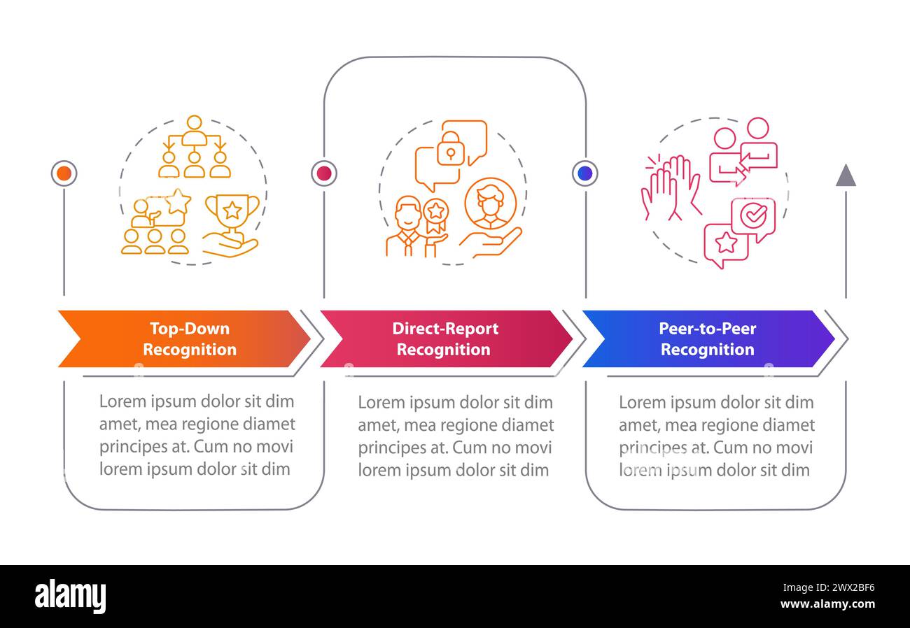 Employee recognition forms rectangle infographic template Stock Vector ...