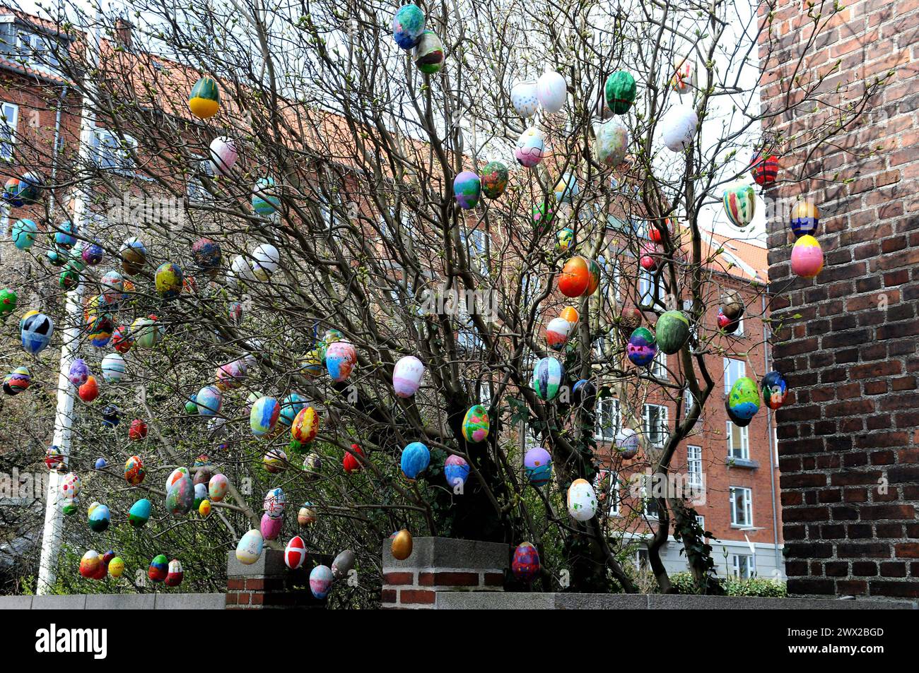 Copenhgen/ Denmark /27 March 2024/.Danish luthern kirke or church has ...