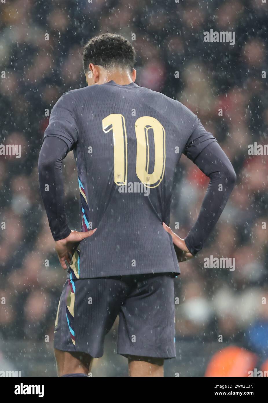 Jude Bellingham (Real Madrid)of England without his name on his shirt ...