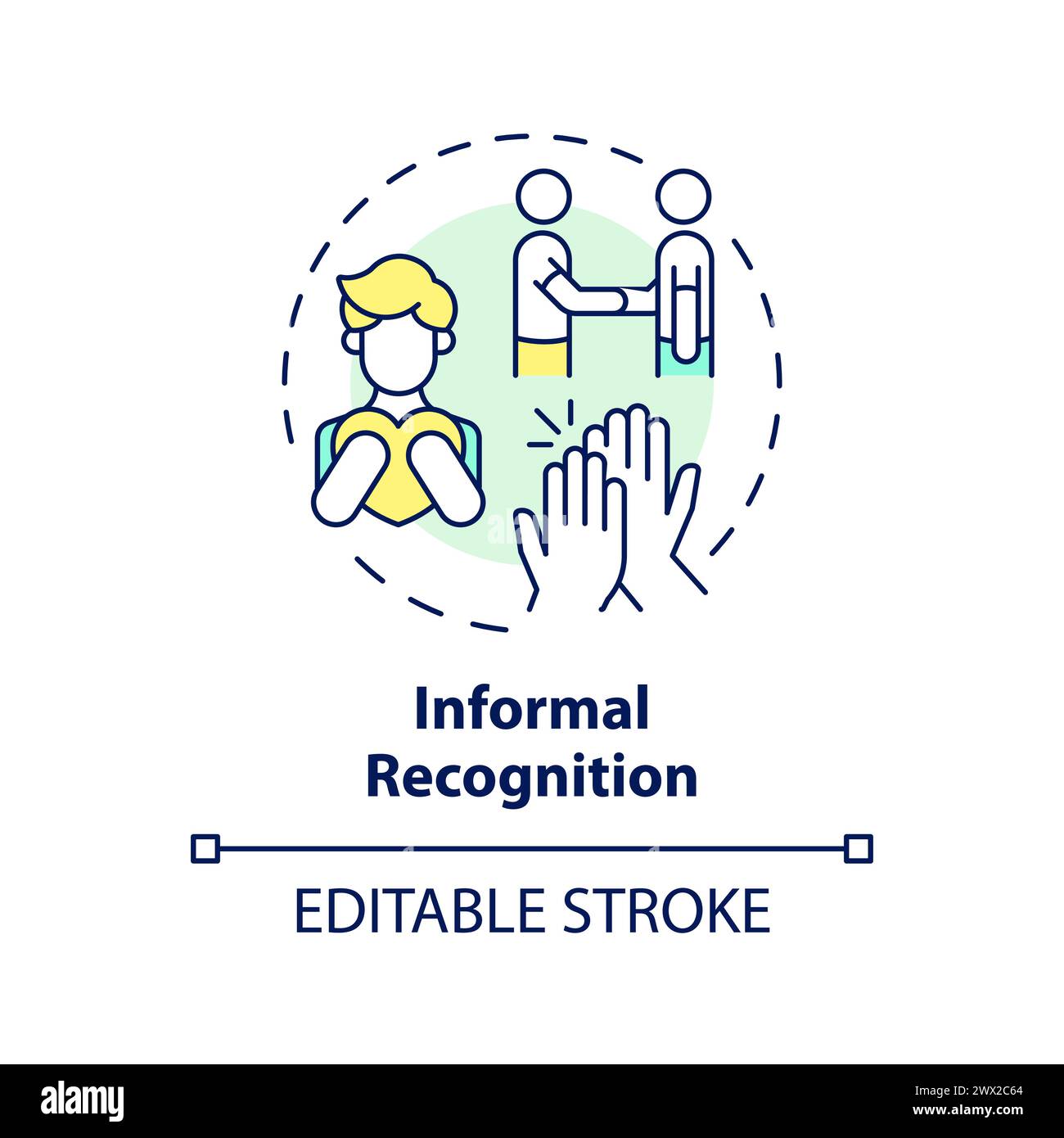 Informal recognition multi color concept icon Stock Vector Image & Art ...