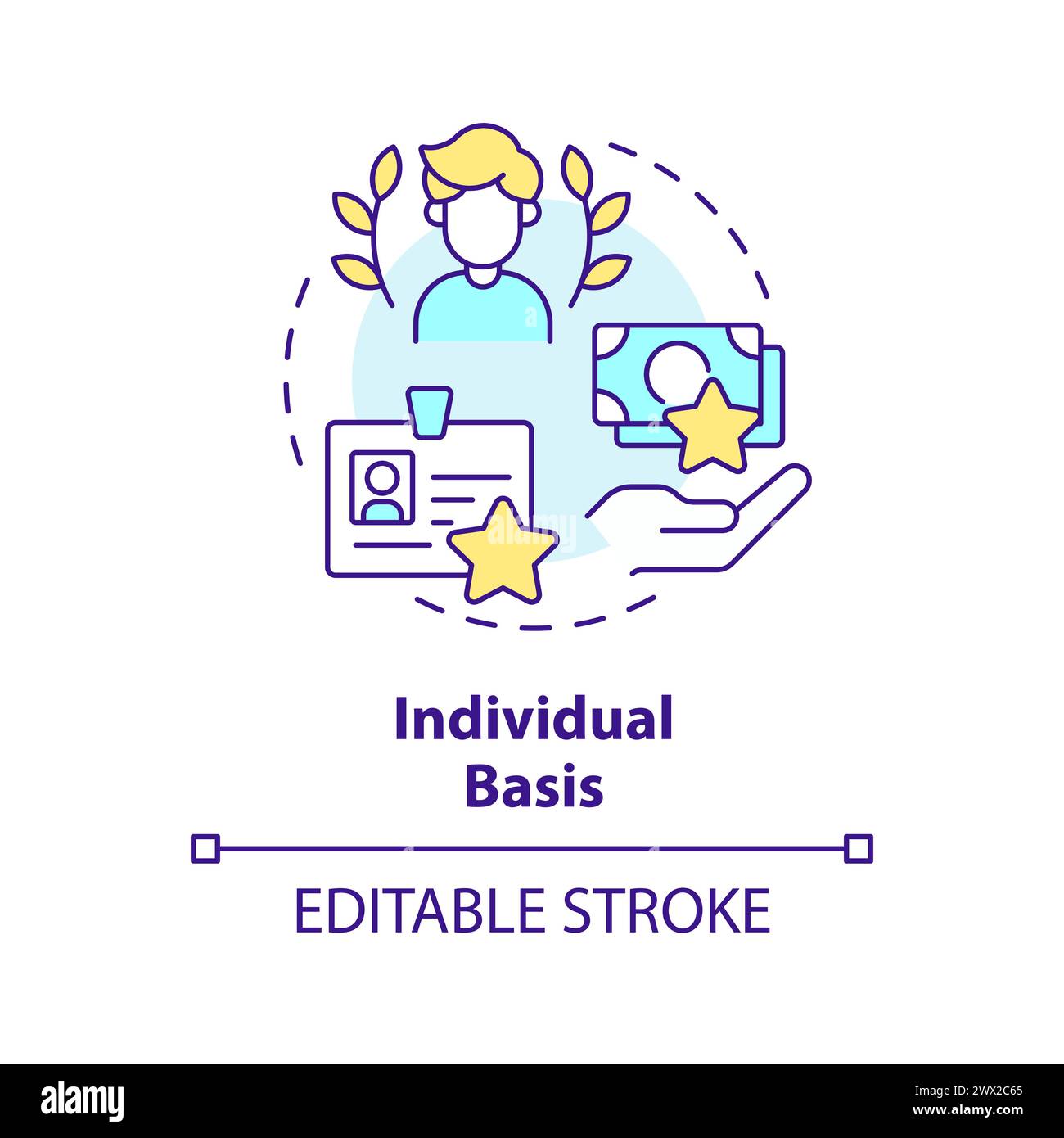 Personal income multi color concept icon Stock Vector Image & Art - Alamy